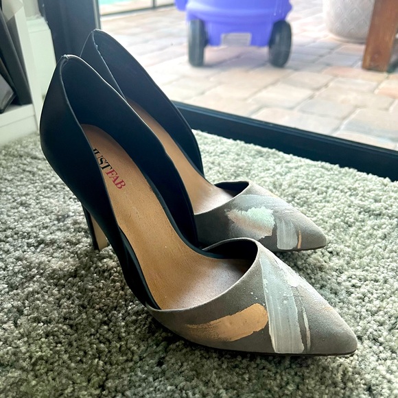 Shoes | Euc Hand Painted Heels Sz75 | Poshmark